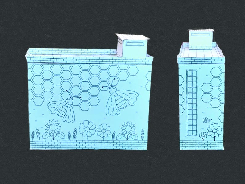Printable Paper House, Flat, Apartment, Building Arts and Crafts DIY ...