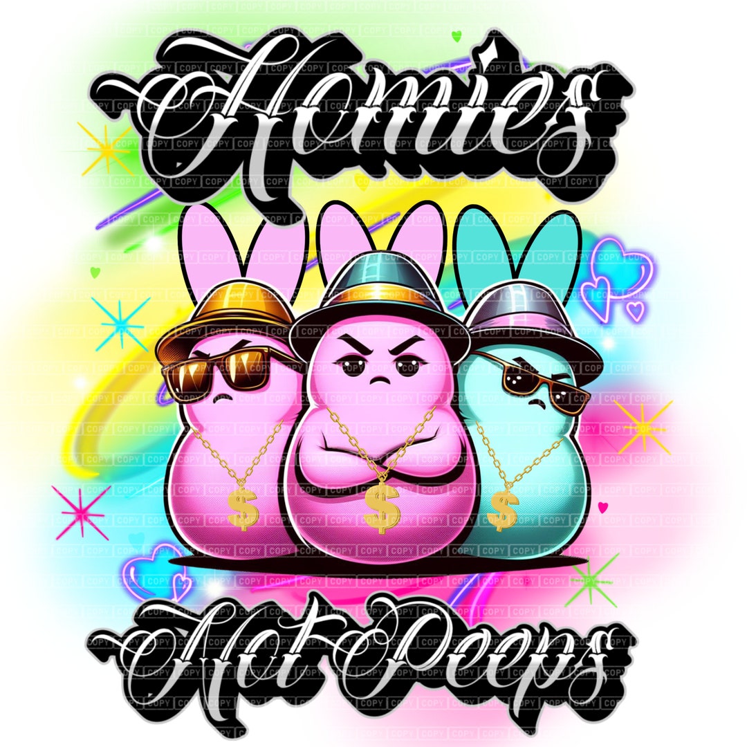 Cholo Peeps Old School Homies Spanish Easter Chicano Commercial Use Png ...