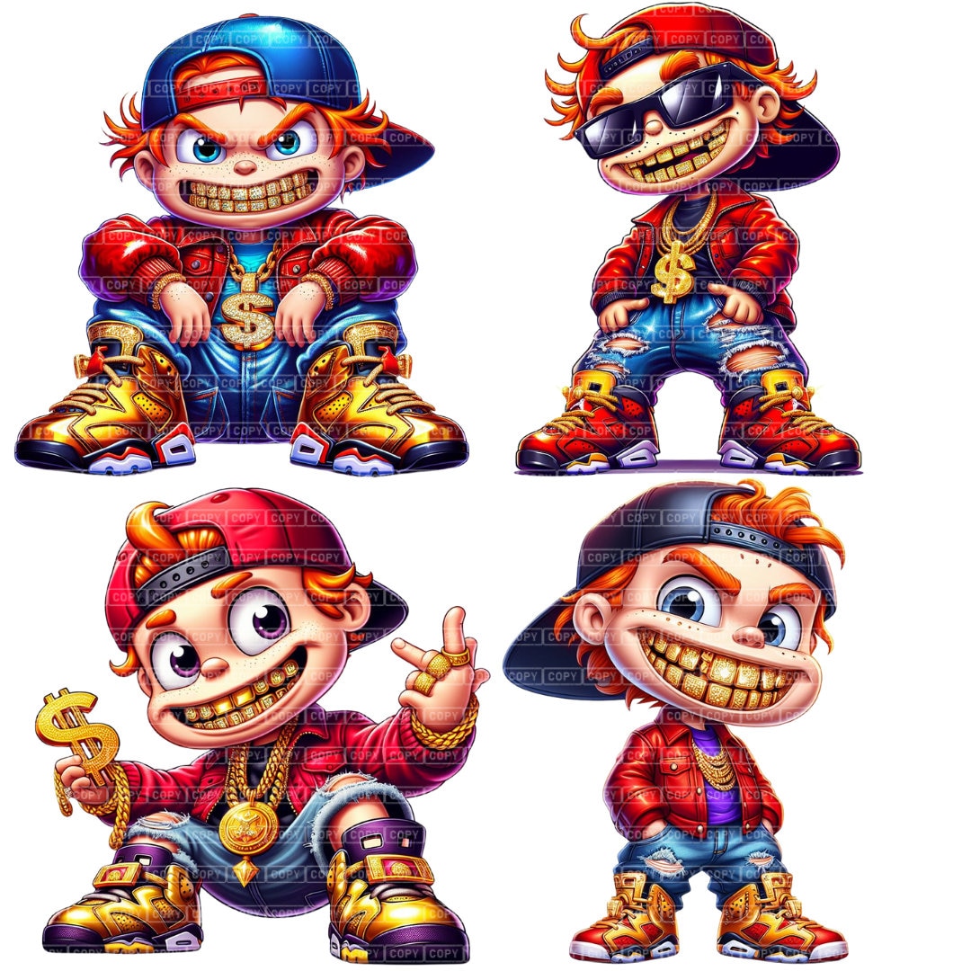 Urban Trap Chuckie Bundle Clipart PNG Sublimation Instant Download T ...