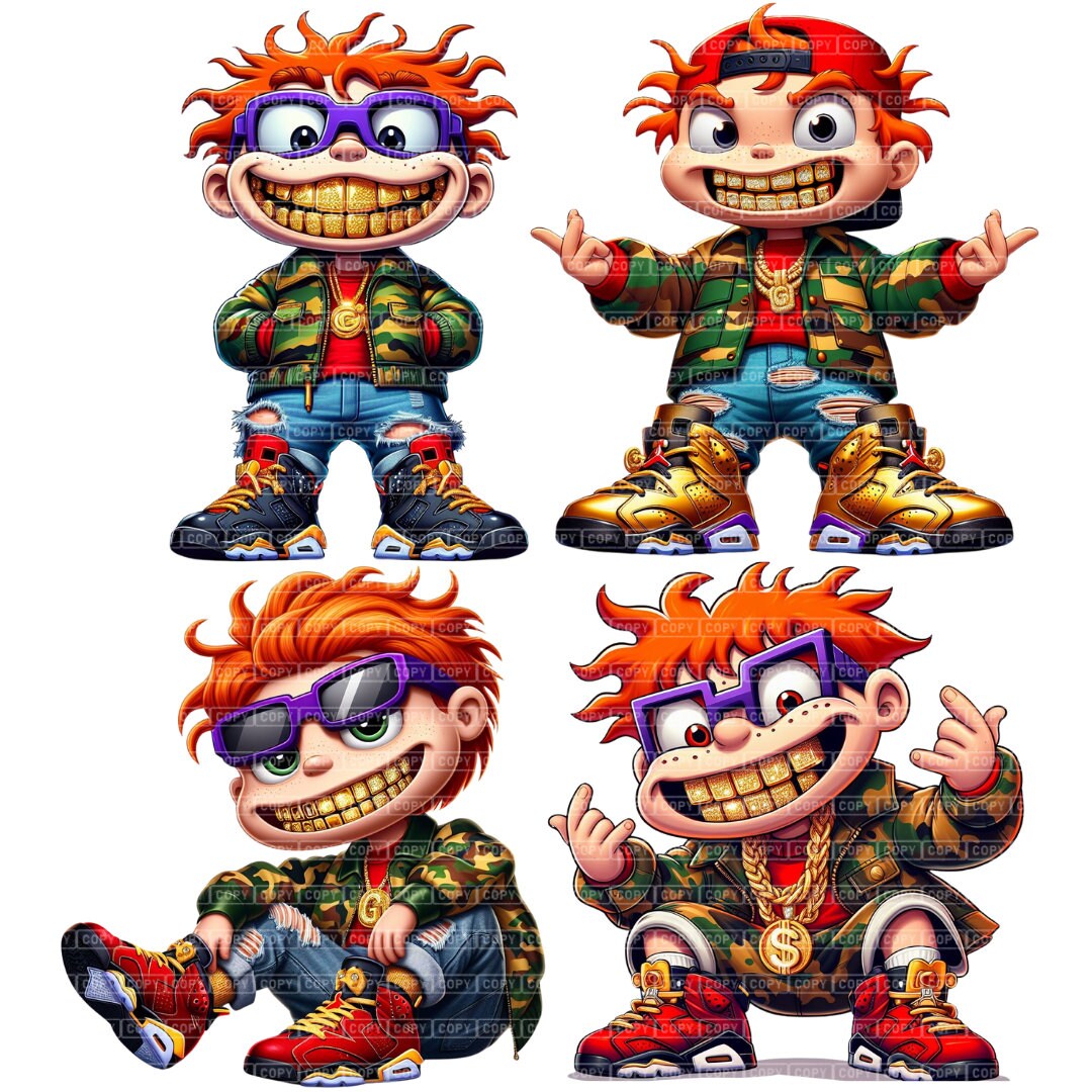 Urban Trap Chuckie Bundle Clipart PNG Sublimation Instant Download T ...