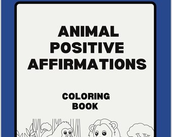 Positive Affirmations Coloring Book - 25 Pages - Etsy
