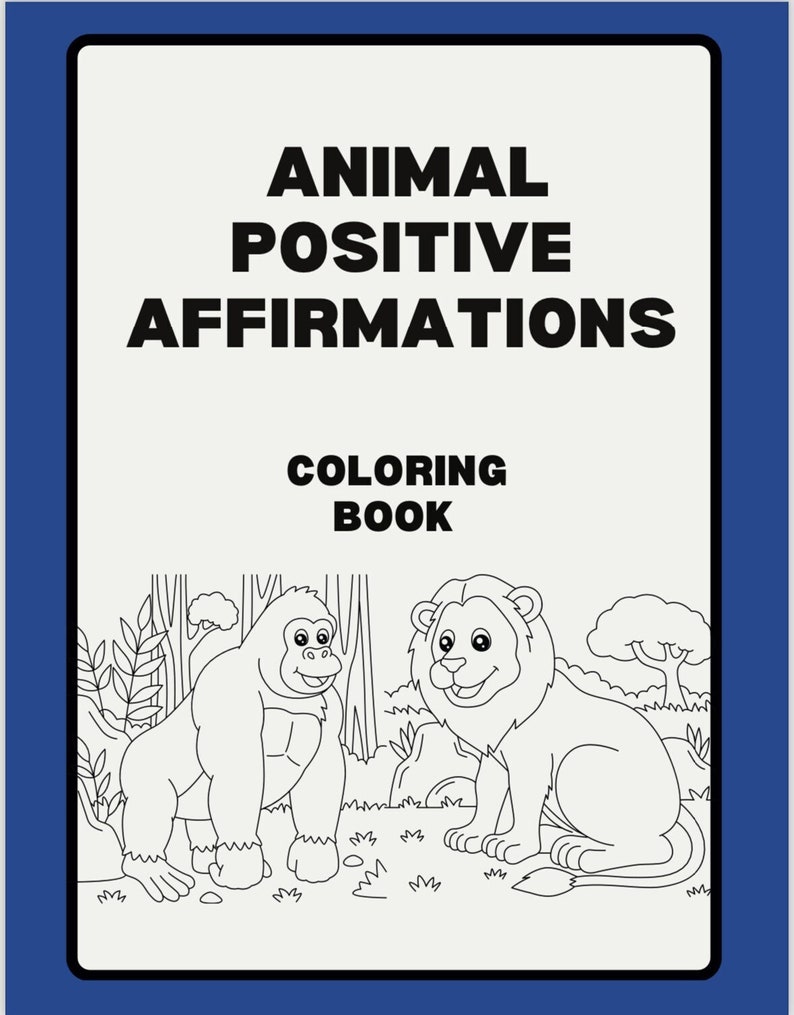 Positive Affirmations Coloring Book - Etsy