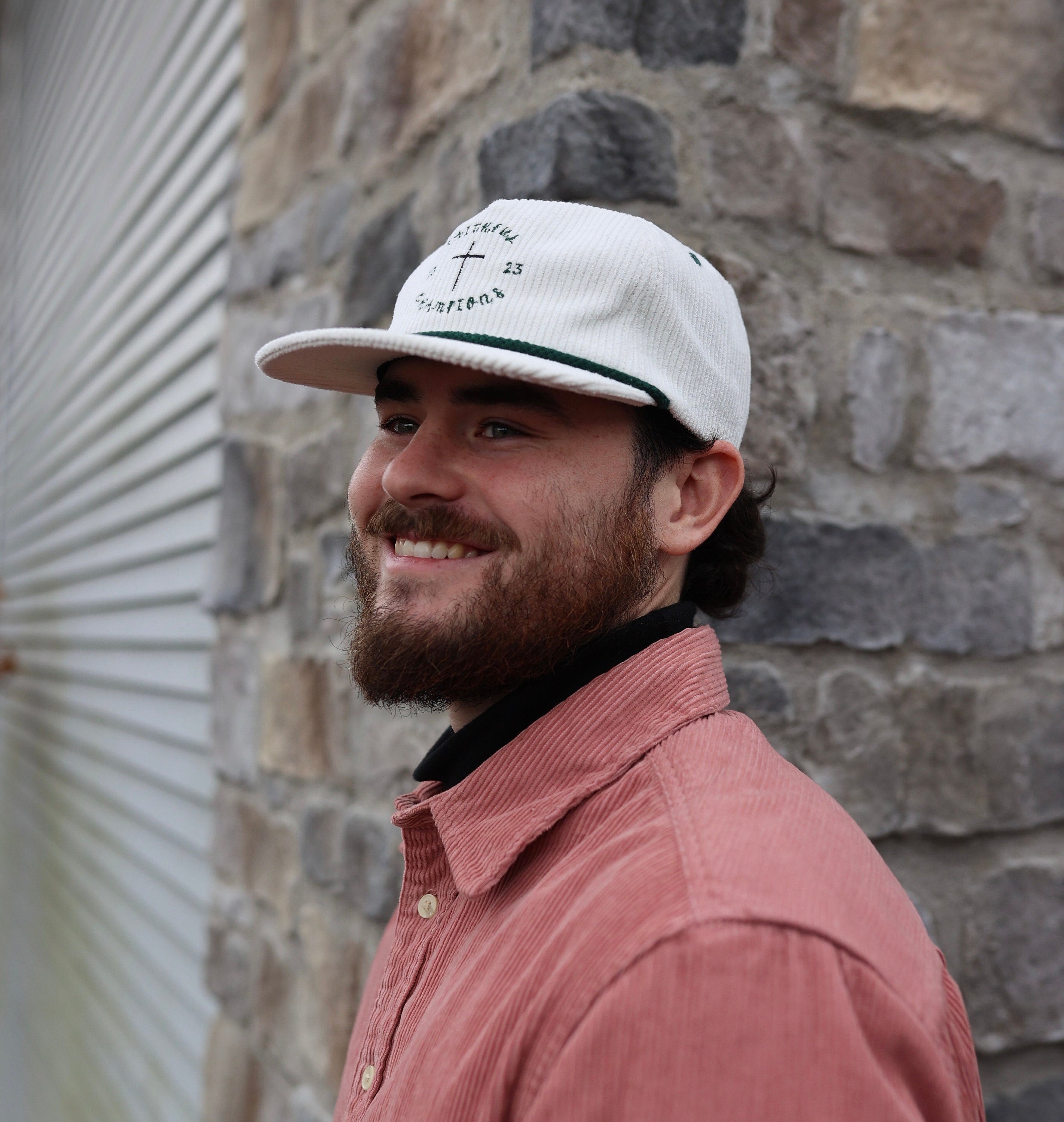 Cross Corduroy Rope Hat - Etsy