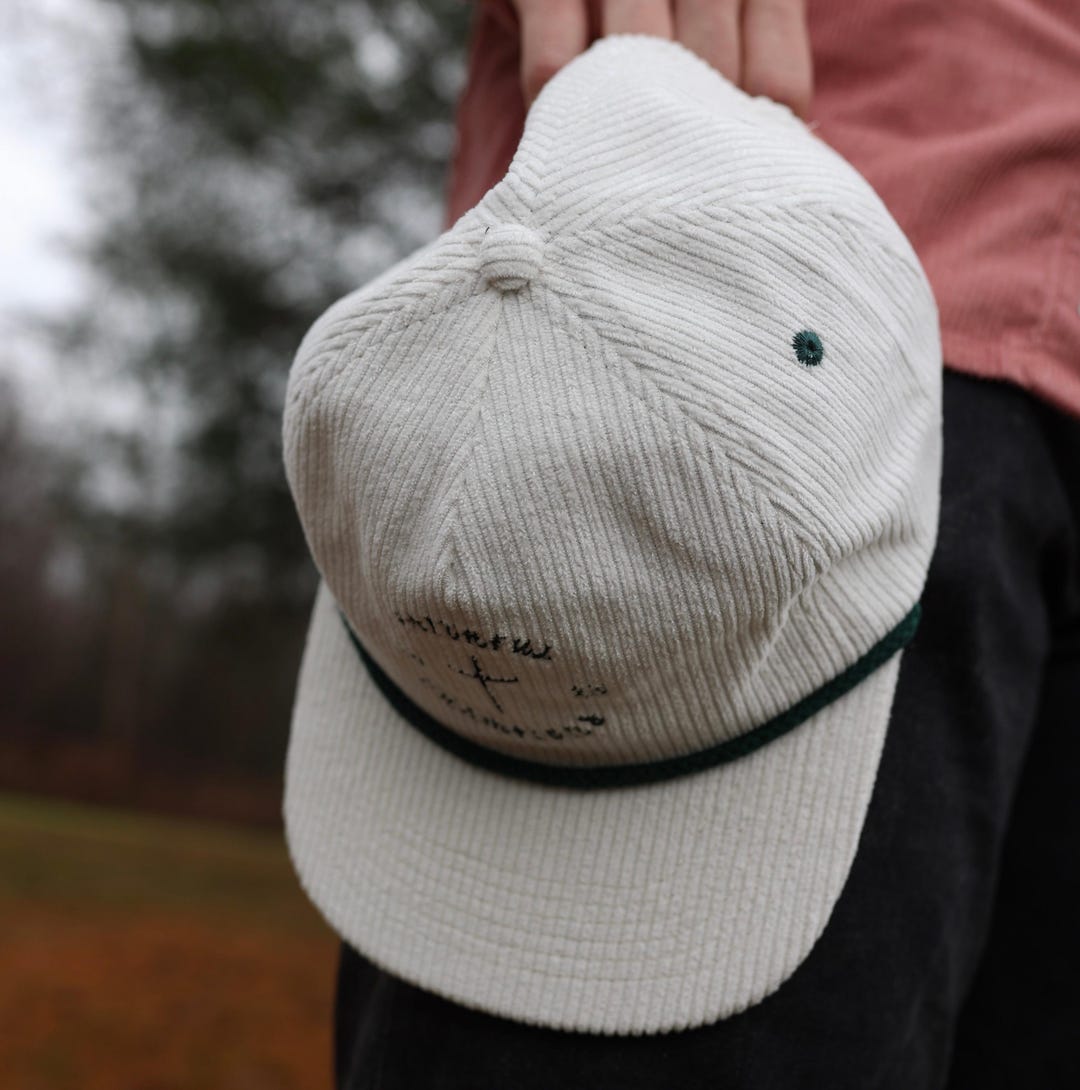 Cross Corduroy Rope Hat - Etsy