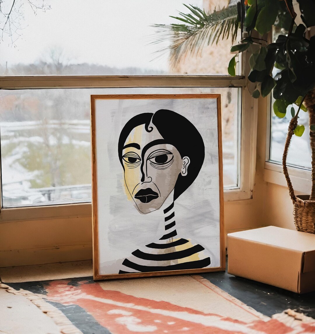 Female Figure Poster – Abstract Woman Art - Abstract Art Print for ...