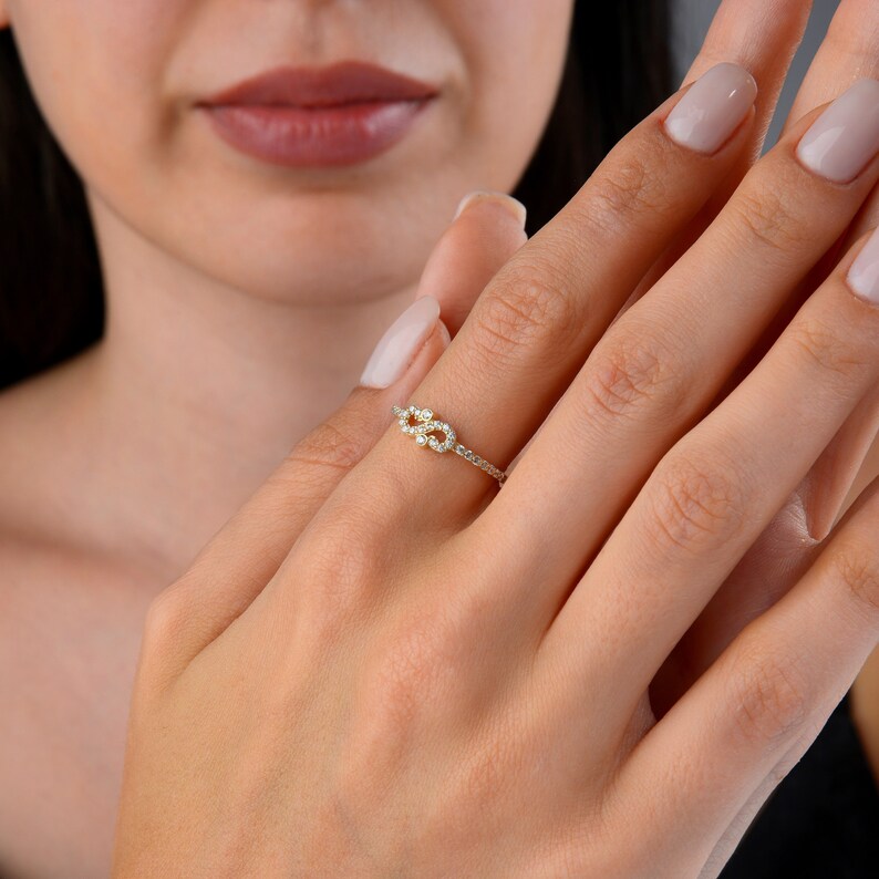 14K Gold Infinity Symbol Ring Solid Gold Infinity Ring Forever Ring ...