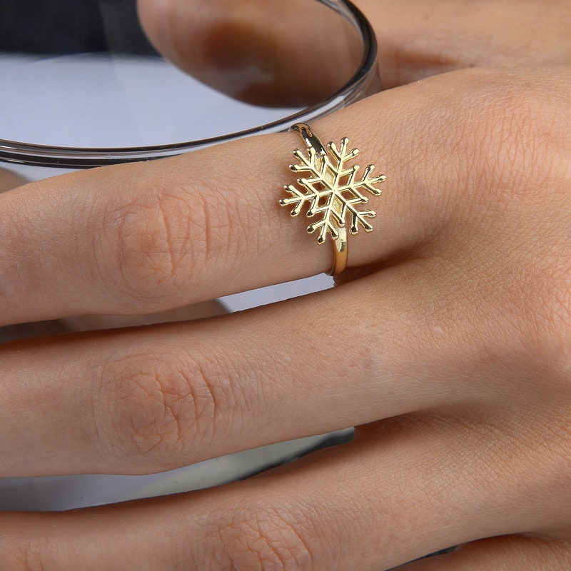 Snowflake Ring - Etsy