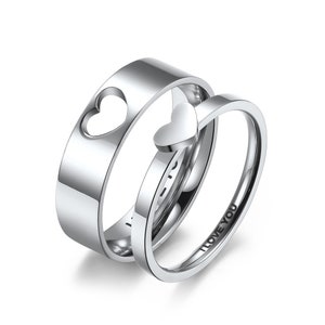 Matching couple rings cut out store