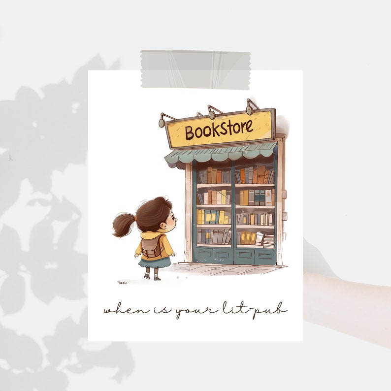 Bookstore Clipart Bundle – Little Girl Reading, Bookshop Art (PNG) - Etsy
