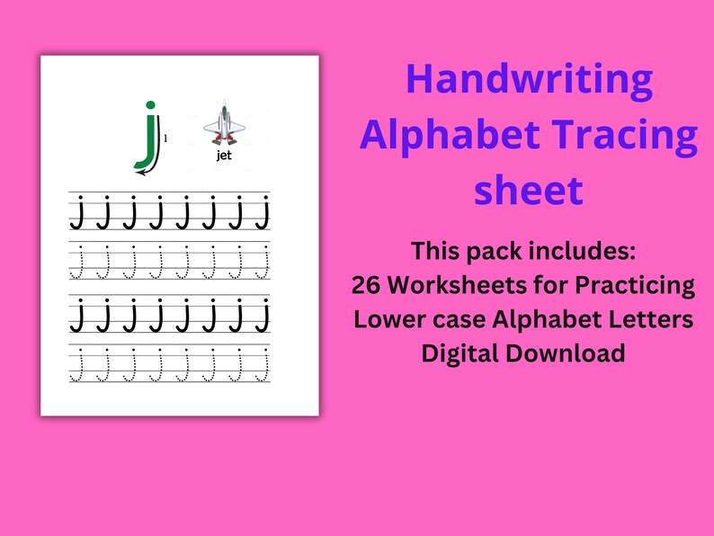 Alphabet Tracing Worksheets | Letter Practice Sheets | Printable ...