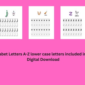 Alphabet Tracing Worksheets | Letter Practice Sheets | Printable ...