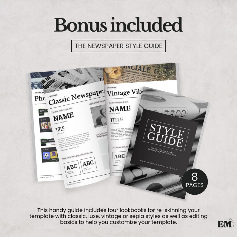 Salon Grand Opening Flyer Canva Template – Editable Newspaper Style ...