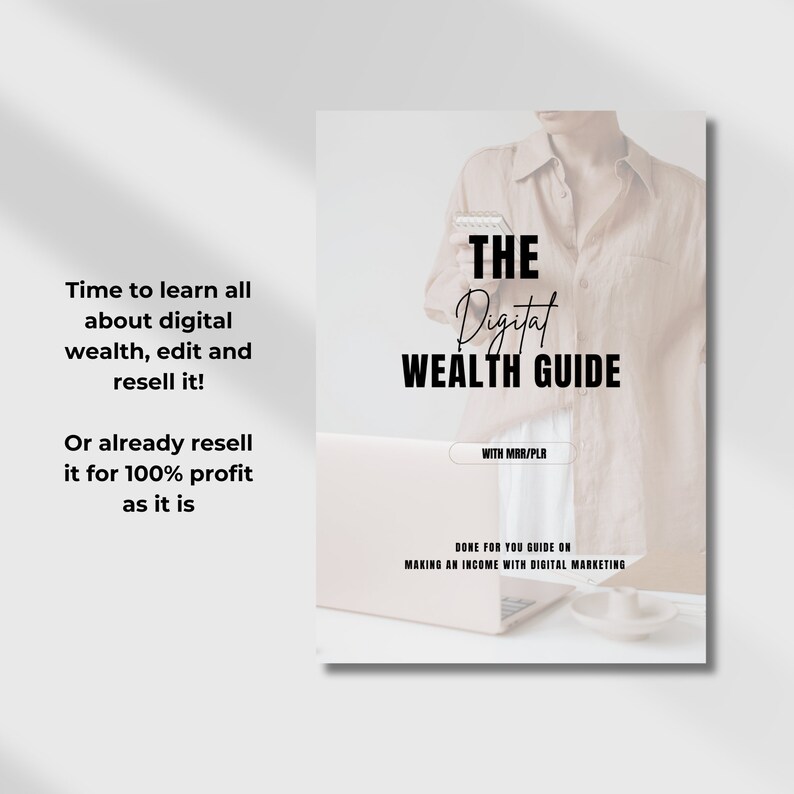 PLR Digital Marketing Guide MRR Digital Wealth Guide Editable Canva Digital Marketing Guide PLR ...