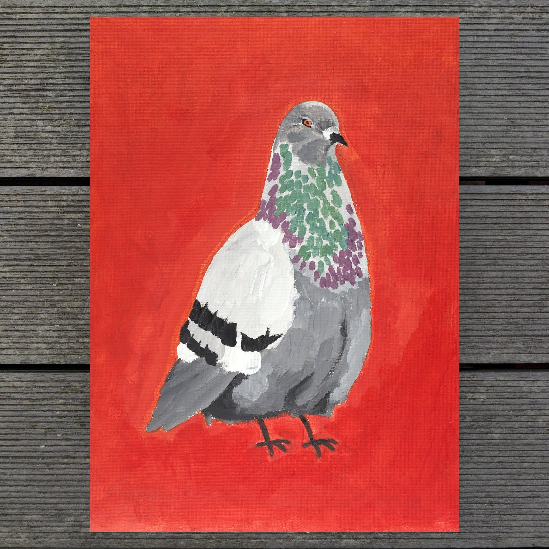 Pigeon Art Print - Etsy