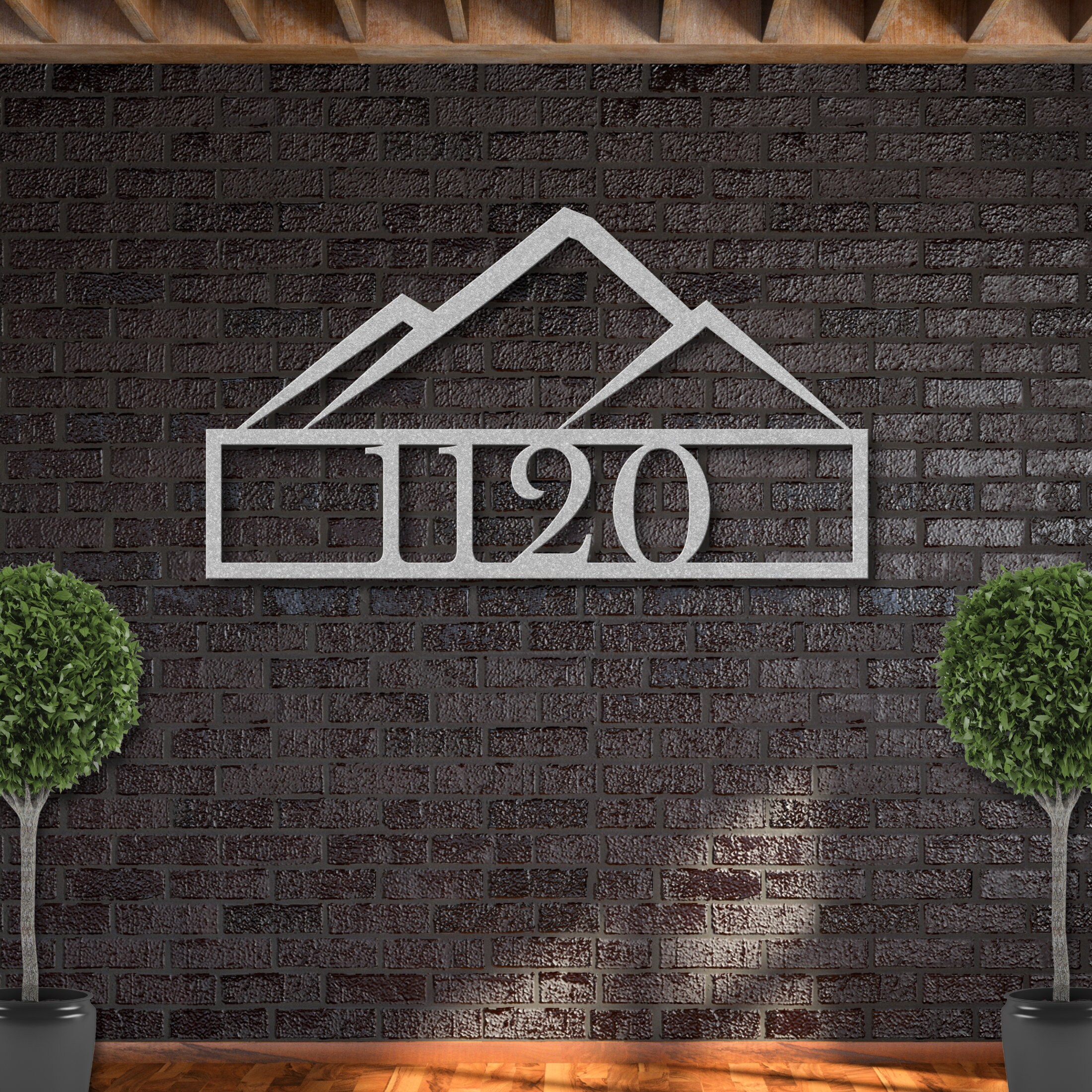 Custom Address Number Sign, Metal Tree Branch Plaque, Front Door Home ...