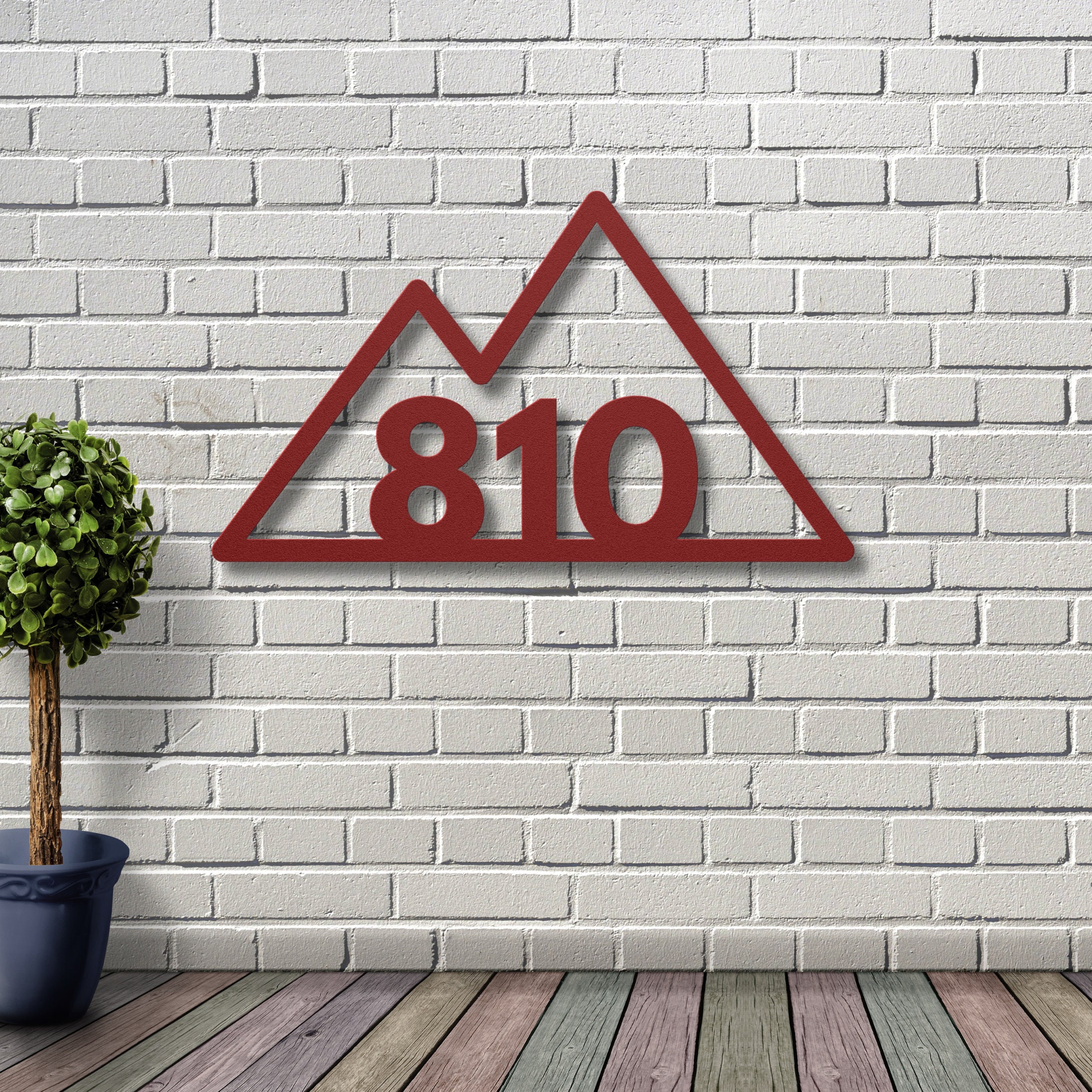 Custom Address Number Sign, Metal Tree Branch Plaque, Front Door Home ...