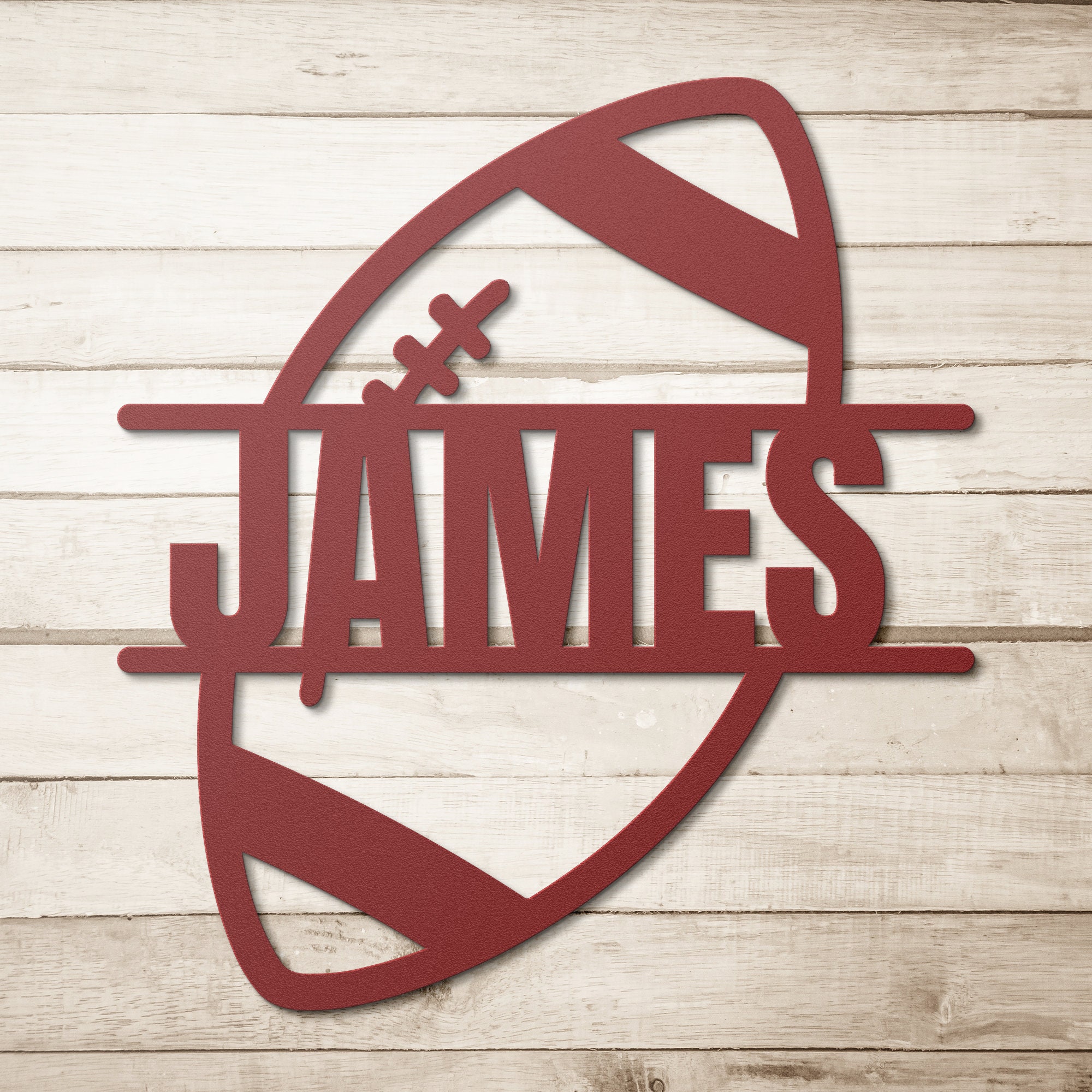 Custom Football Name Sign, Personalized Sports Team Plaque, Kids Room ...