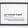 Printable Accounting Dictionary Print, Accounting Decor, CPA Accountant ...