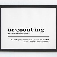Printable Accounting Decor, Accountant Poster, Bookkeeper Print ...