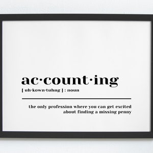Printable Accounting Decor, Accountant Poster, Bookkeeper Print ...