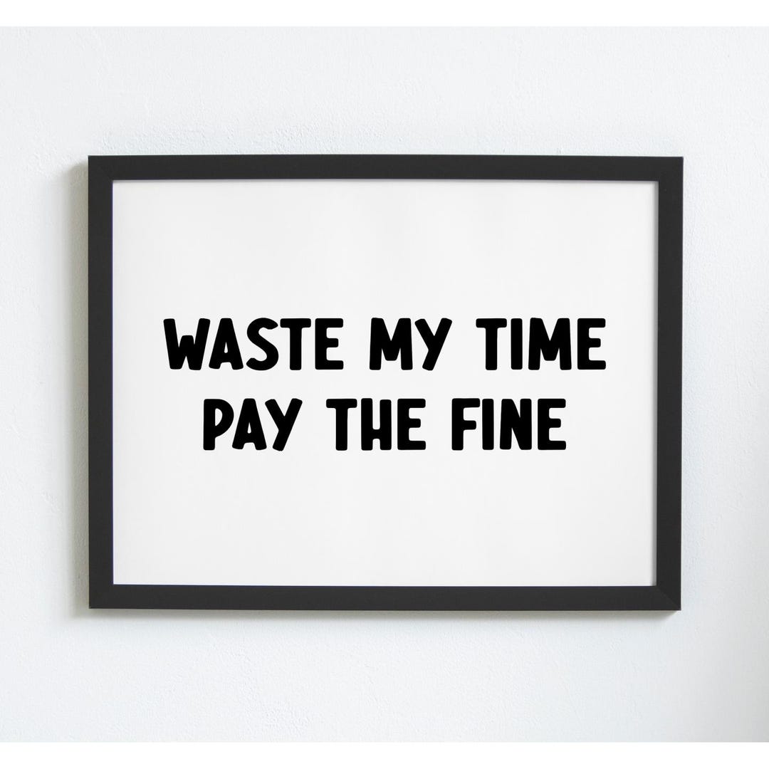 Funny Rude Office Poster, Printable Cubicle Decor, Minimalist Sign for ...