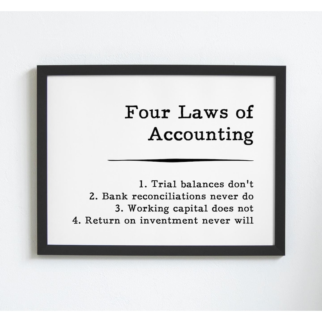 Printable Accounting Decor, Accountant Poster, Bookkeeper Print ...