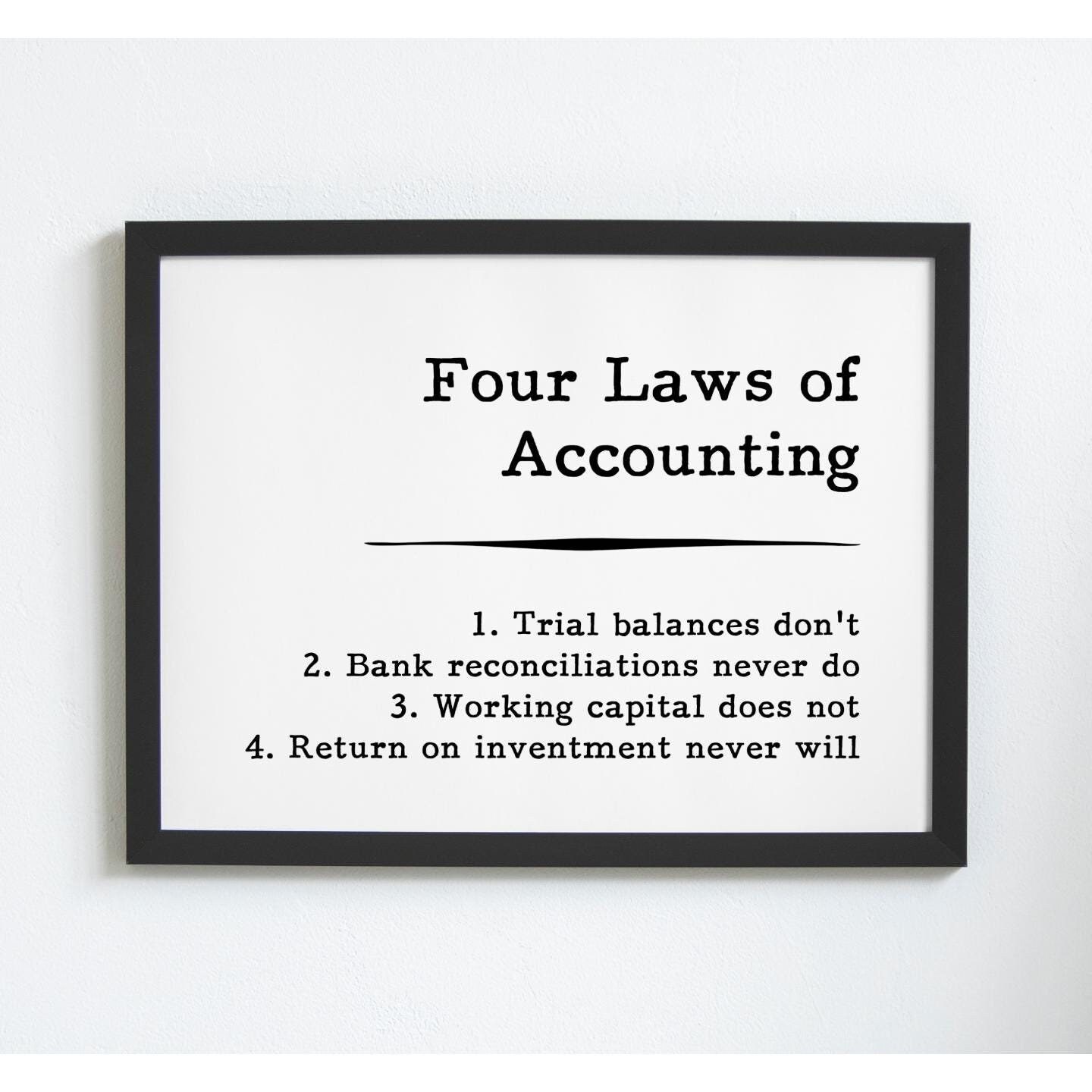 Printable Accounting Decor, Accountant Poster, Bookkeeper Print ...
