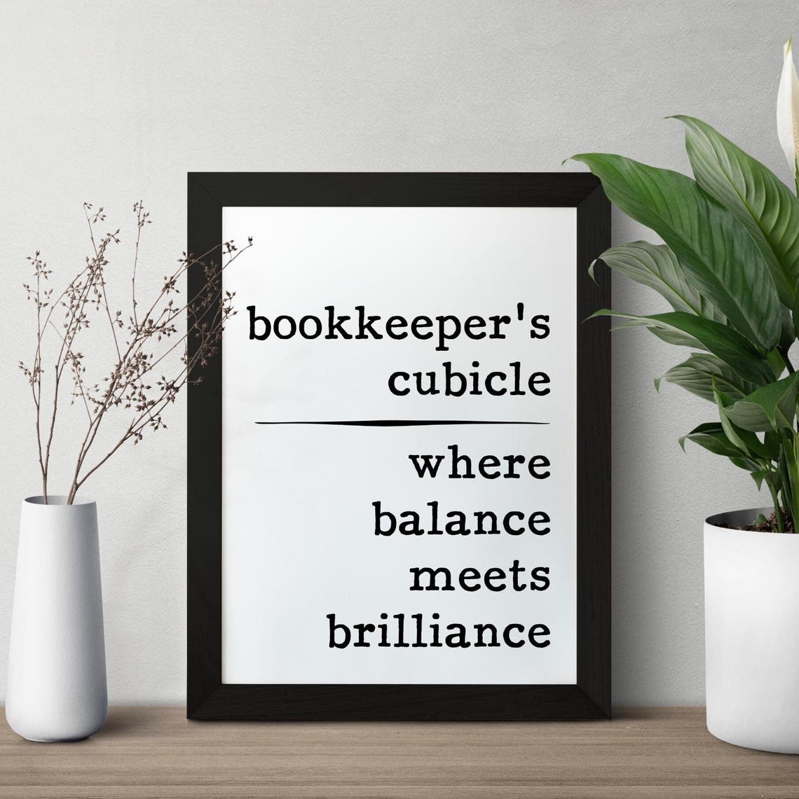 Printable Bookkeeper Poster, Bookkeeping Decor, Accounting Print ...