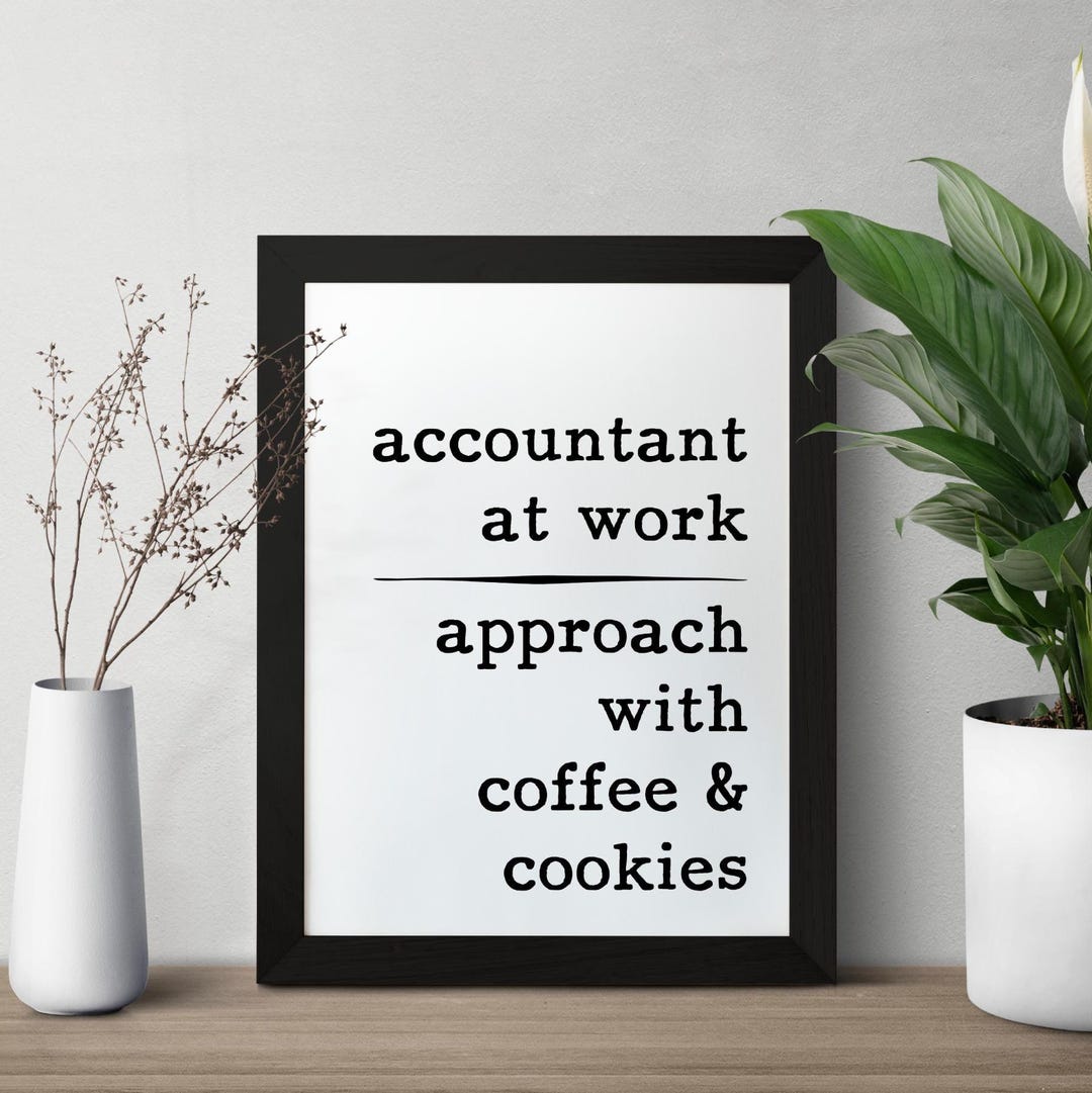 Printable Accounting Decor, Accountant Poster, Accounting Print ...