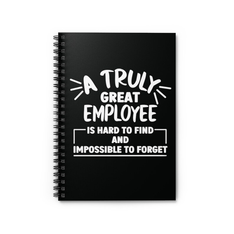 Great Employee Office Notebook, Staff Recognition Gift, Retirement ...