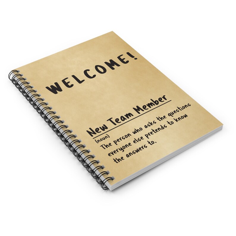 Welcome Gift for New Employee, Office Notebook for New Team Member ...