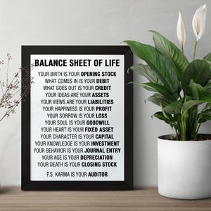 Printable Accounting Office Decor, Inspirational Quote Print ...