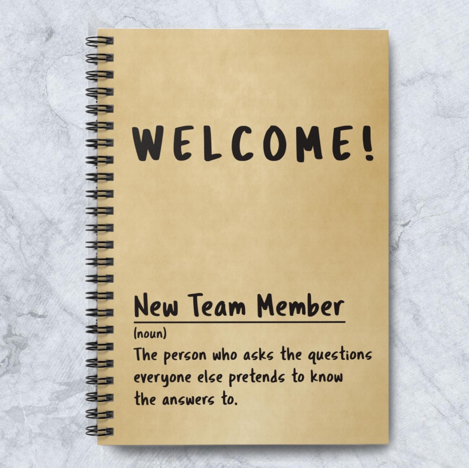 Welcome Gift for New Employee, Office Notebook for New Team Member ...