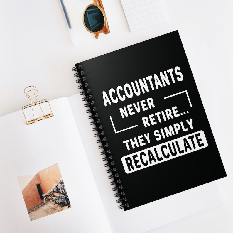 Accountant Notebook, CPA Retirement or Going Away Gift, Funny Trinket ...