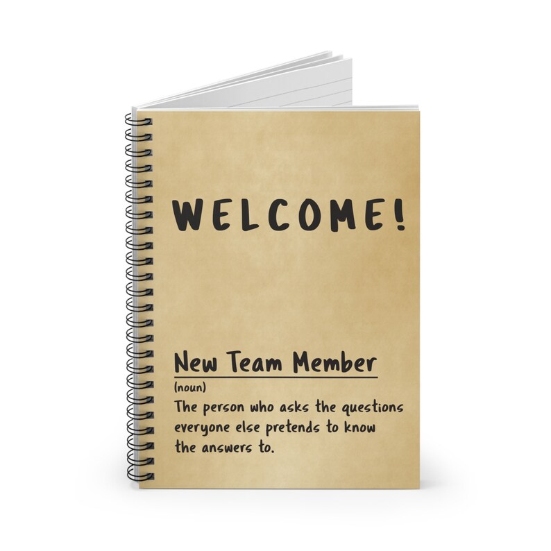 Welcome Gift for New Employee, Office Notebook for New Team Member ...