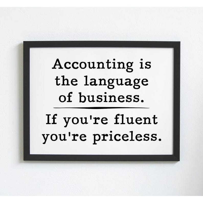 Printable Accounting Office Poster, Funny Finance Decor, CPA Accountant ...