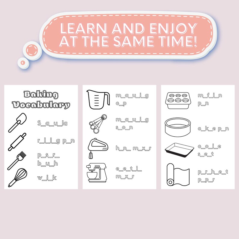 Bake and Create Coloring Pages, Cookie Recipe, Digital Coloring, Food ...