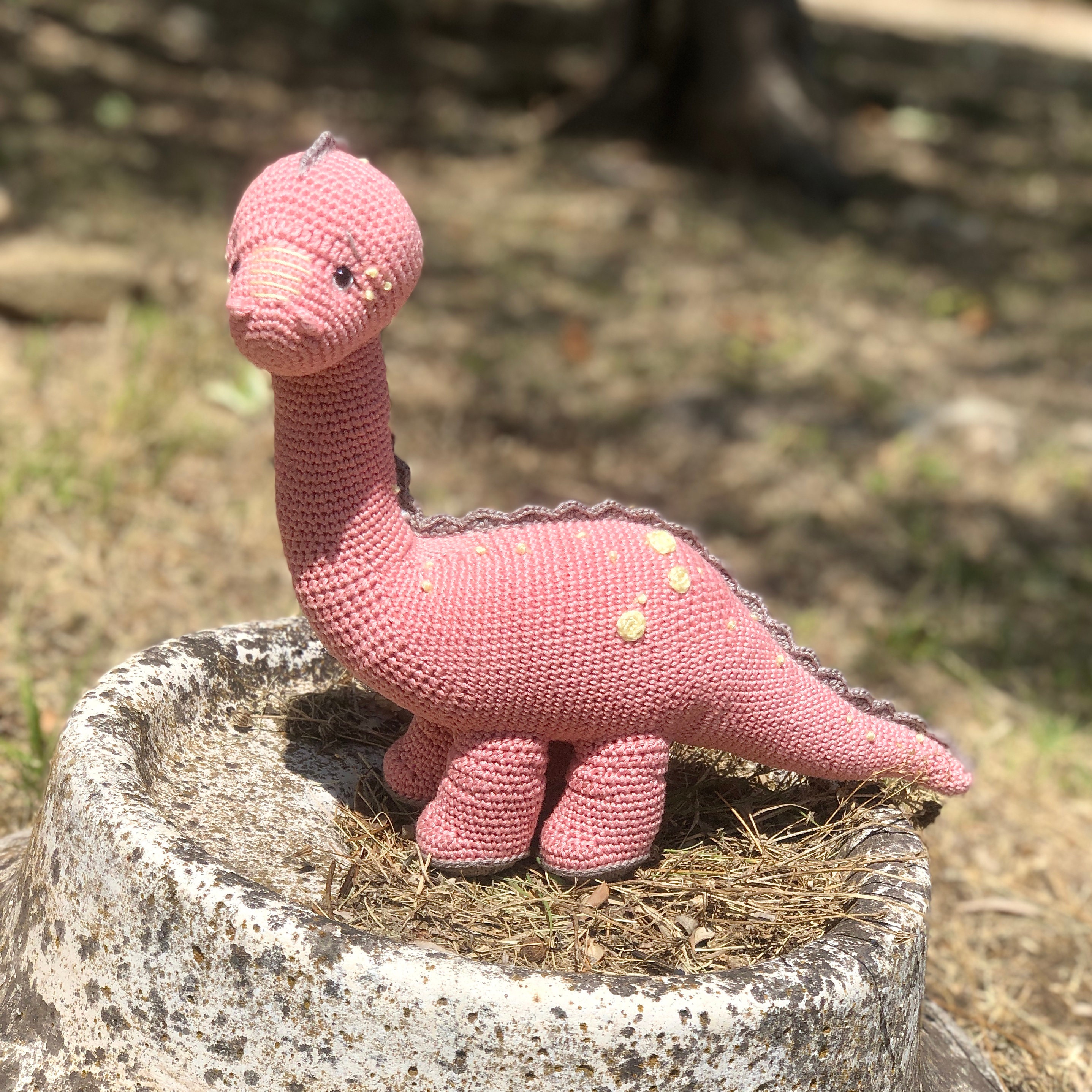 Dinosaur Crochet Pattern Brontosaurus, Amigurumi Diplodocus, Crochet Dinosaur Bronto Dino, Cute ...