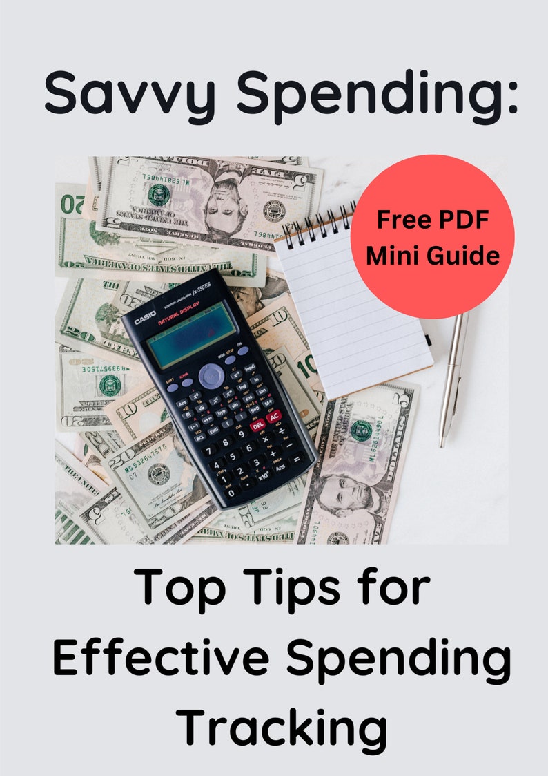 Simple Spending Tracker, Printable Expense Tracker, Log Monthly ...