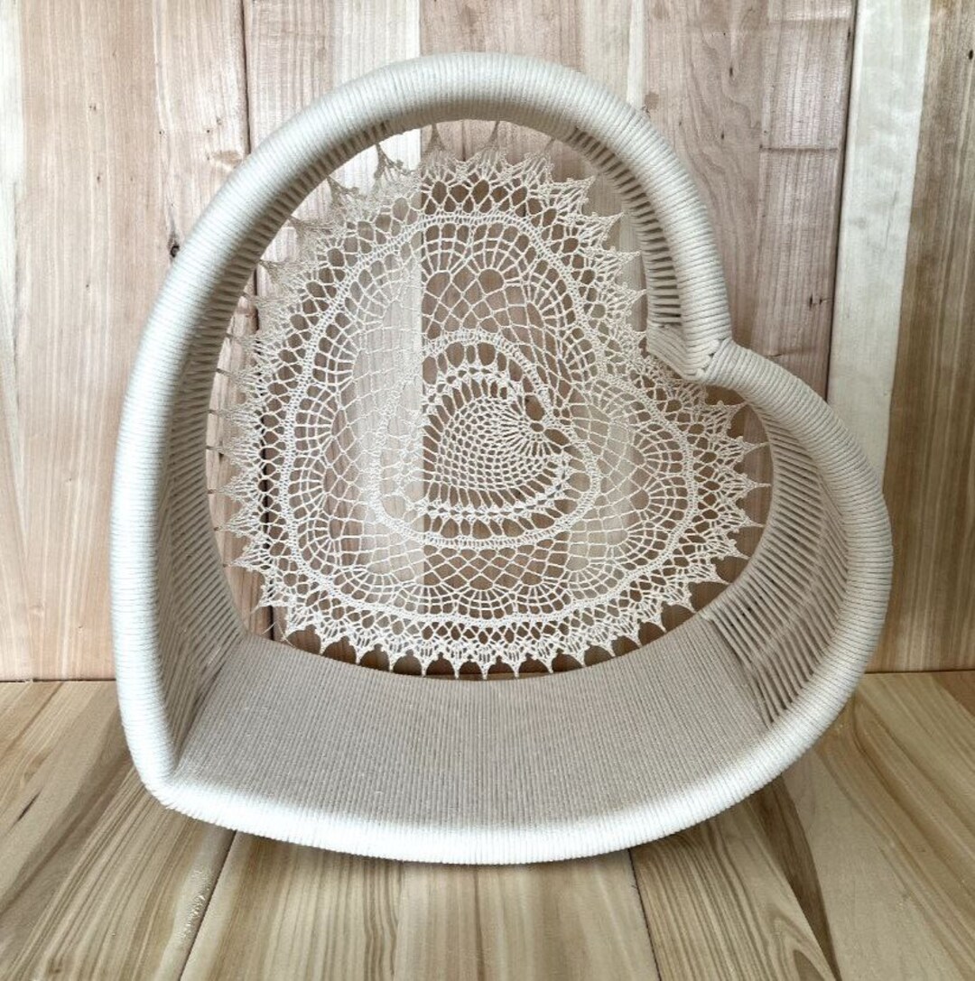 Handcrafted Heart Bed Prop for Newborn Photography Sturdy Legs ...