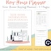 New Home Information and Planning Guide, Instant Digital Download, PDF ...