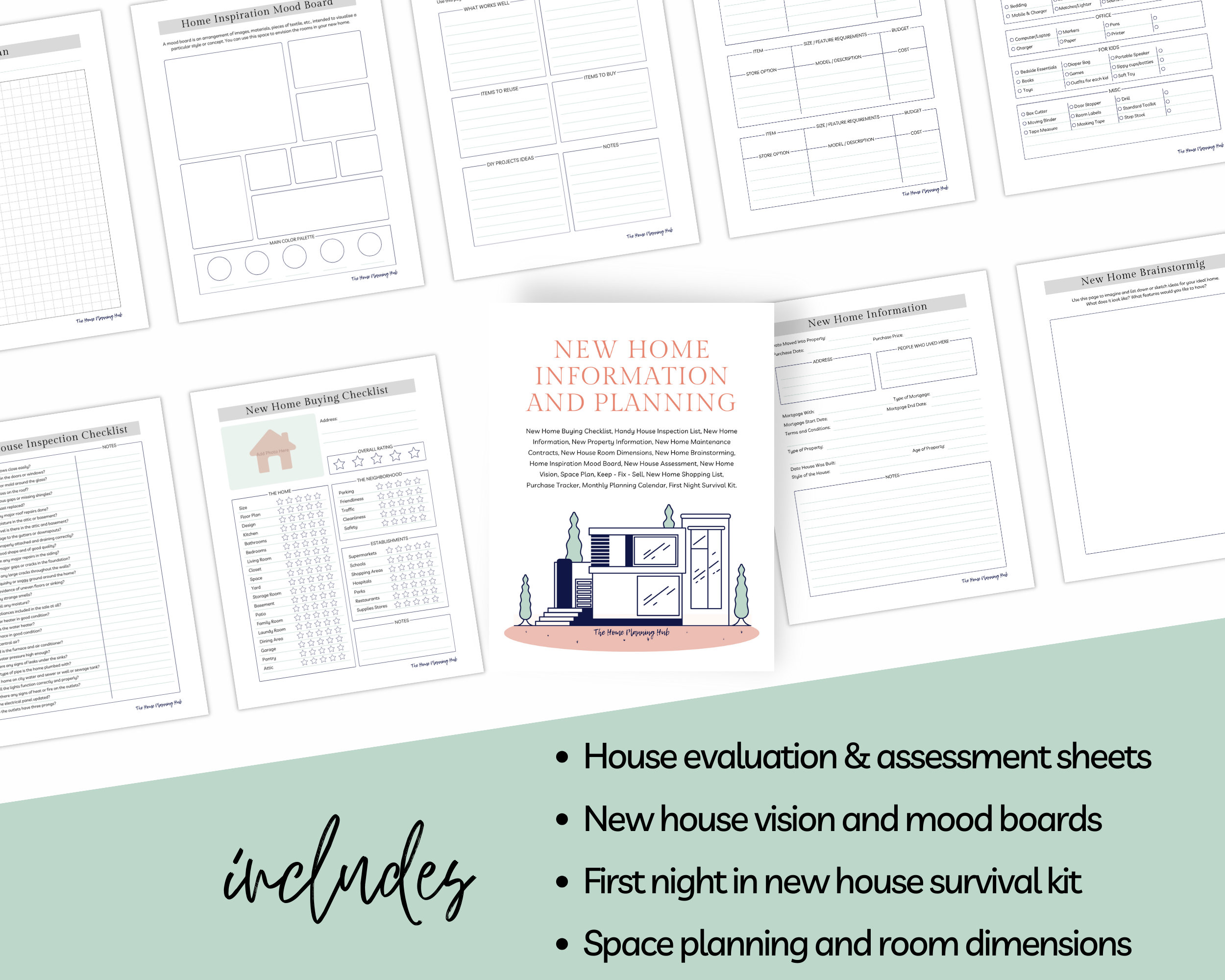 New Home Information and Planning Guide, Instant Digital Download, PDF ...
