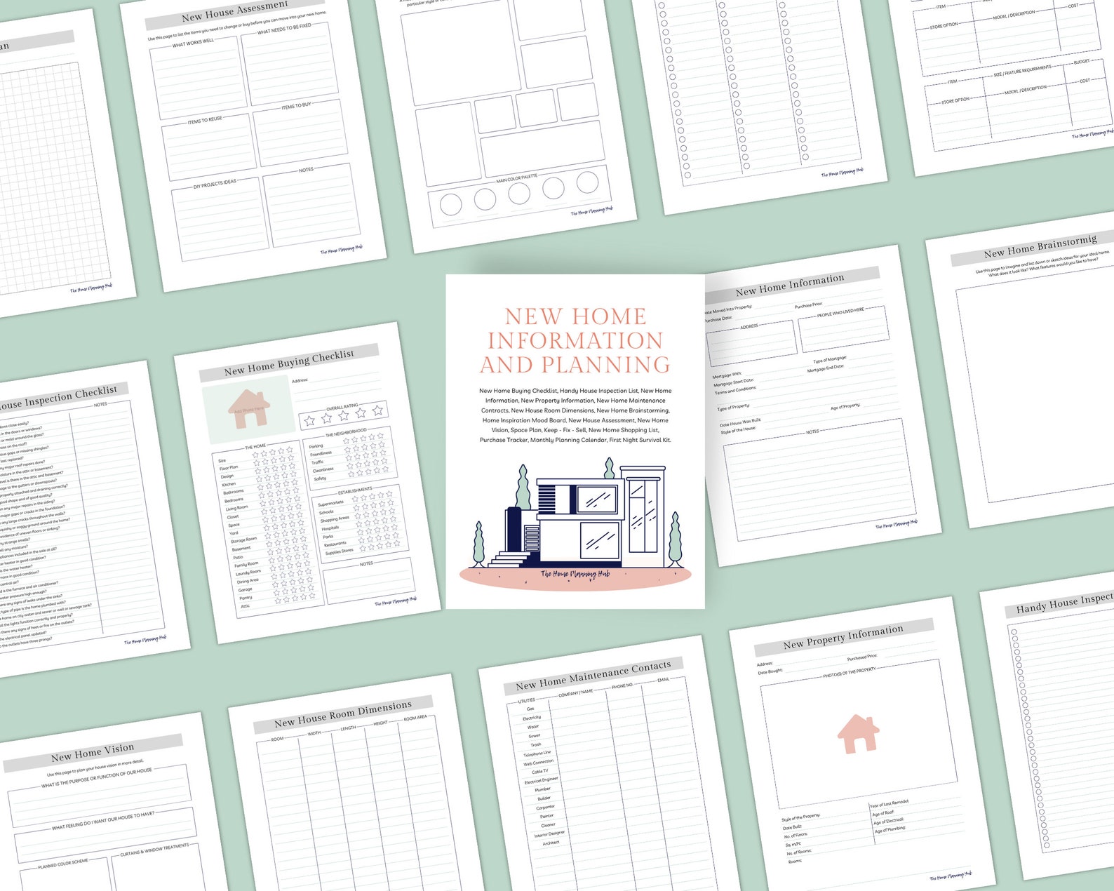 New Home Information and Planning Guide, Instant Digital Download, PDF ...