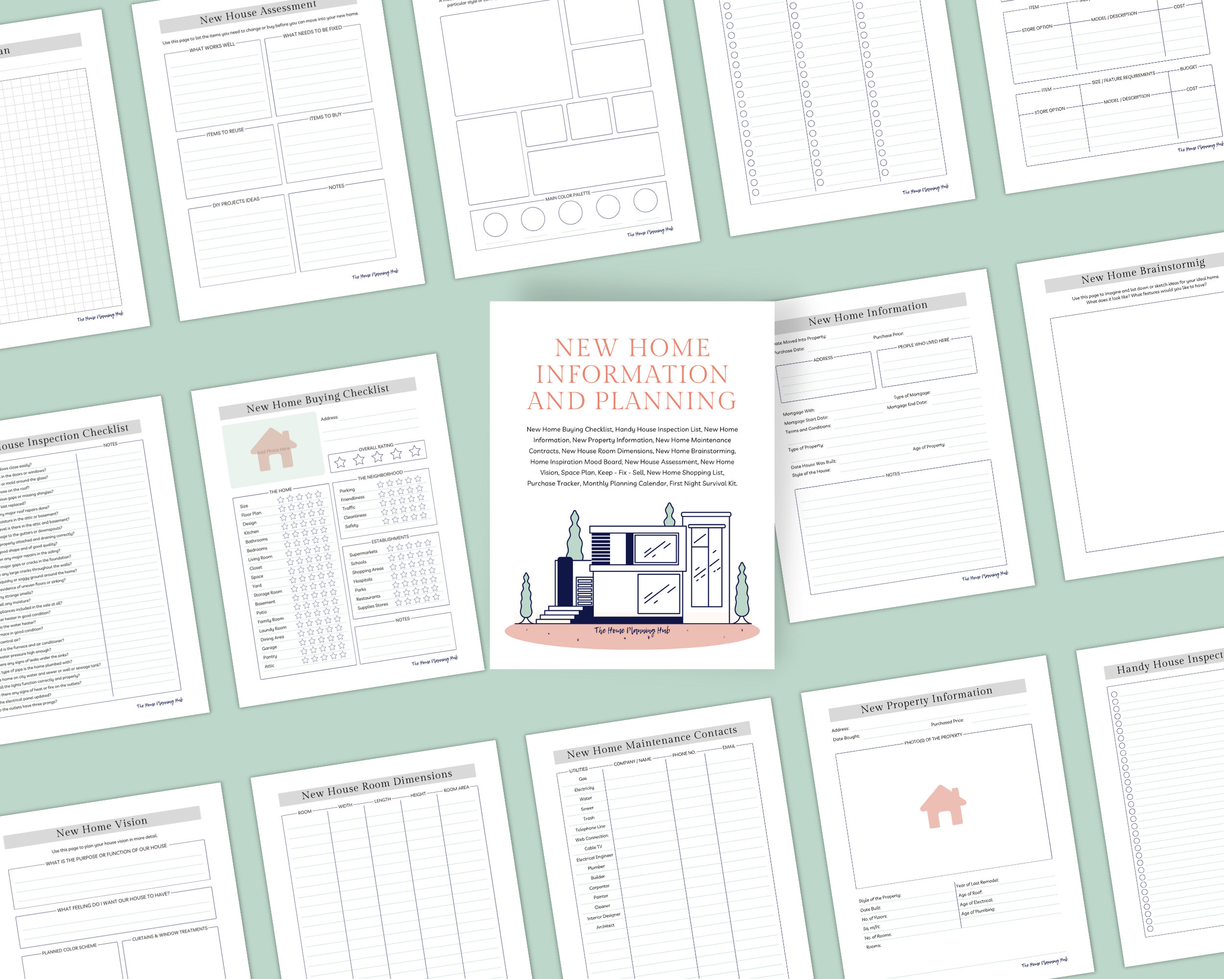 New Home Information and Planning Guide, Instant Digital Download, PDF ...