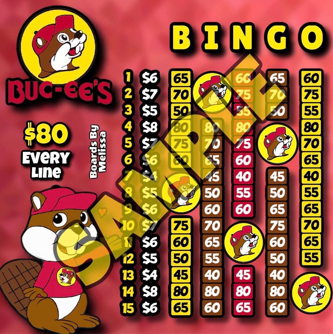 Bingo Board B75 60 Every Line - Etsy