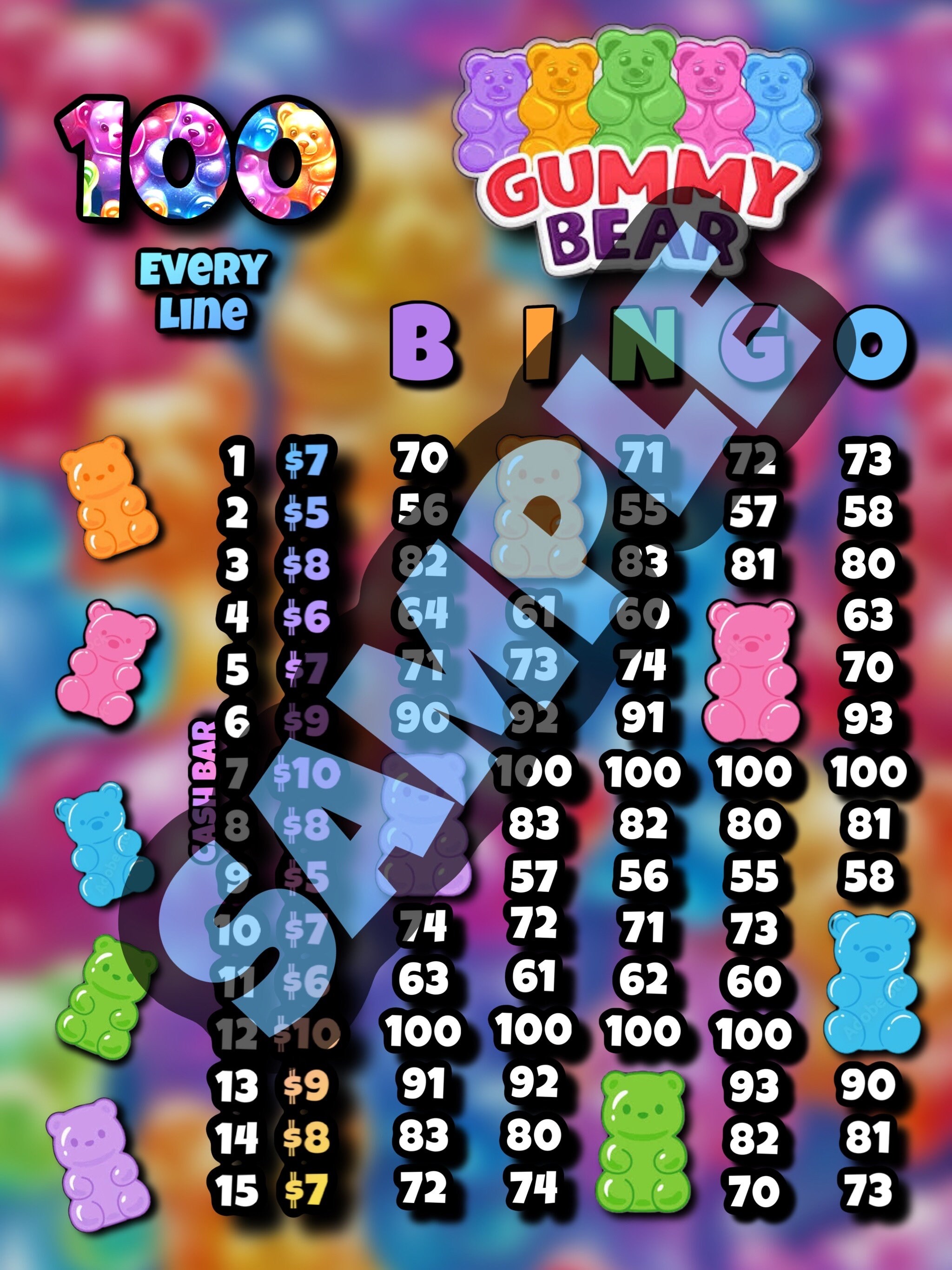 Bingo Board PYP 100 Every Row - Etsy