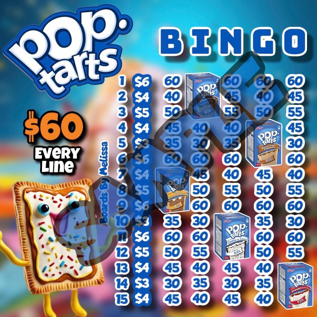 Bingo Board B75 60 Every Line - Etsy