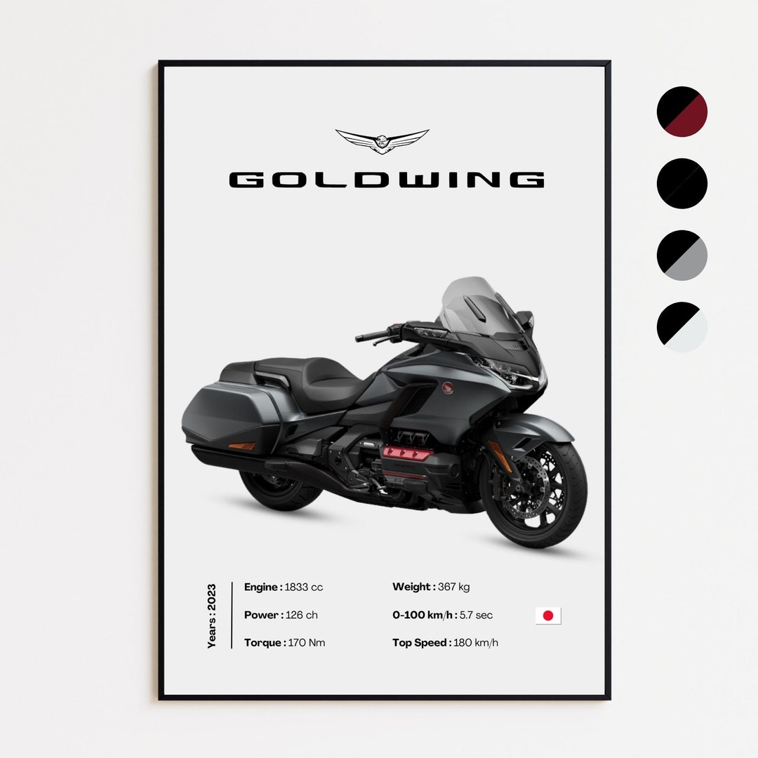 Honda Goldwing DCT 2023 Personalized Motorcycle Poster Gift for Bikers ...