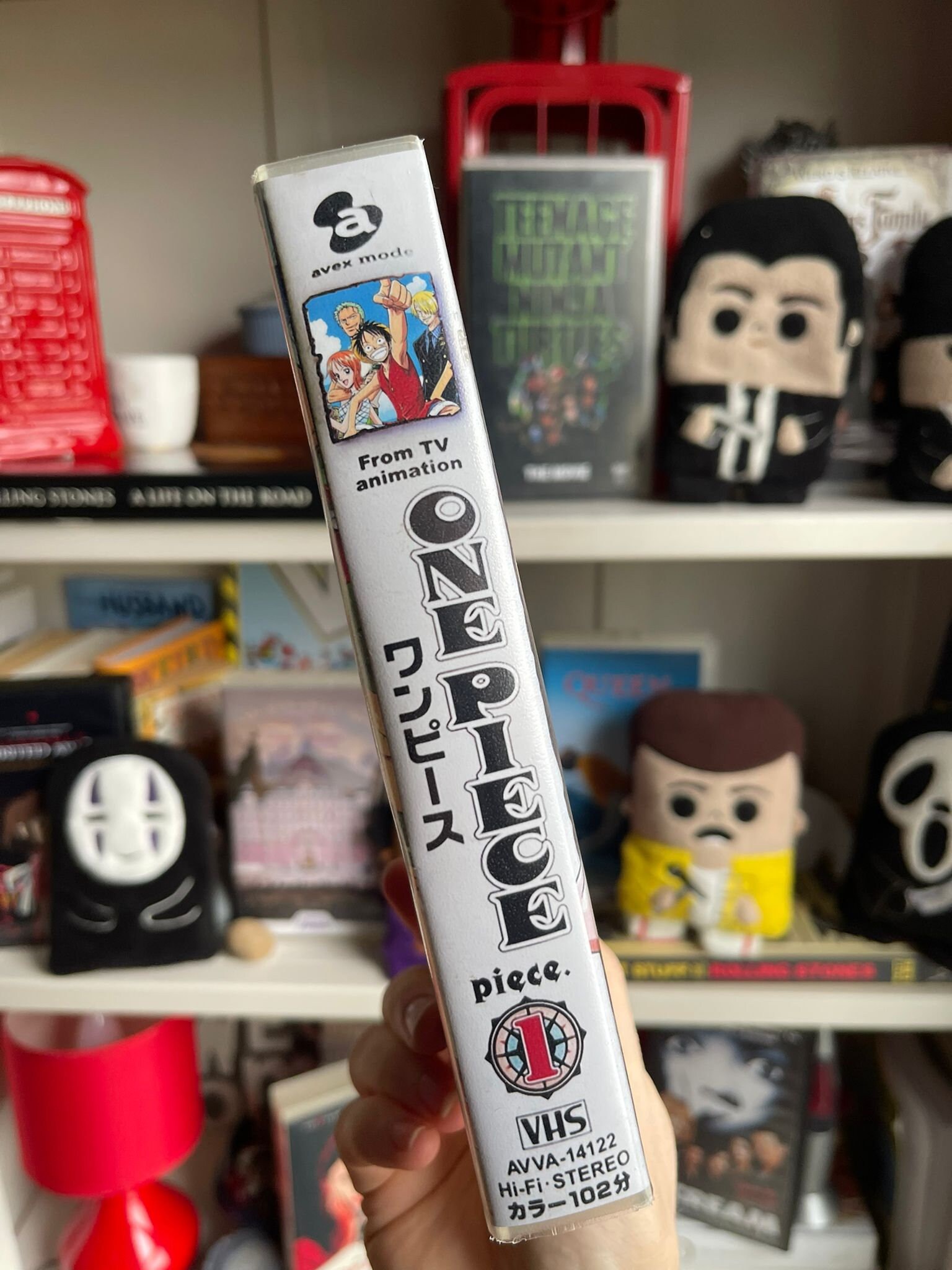 Luffy Plushie With One Piece VHS Display Box. Cute One Piece Luffy ...