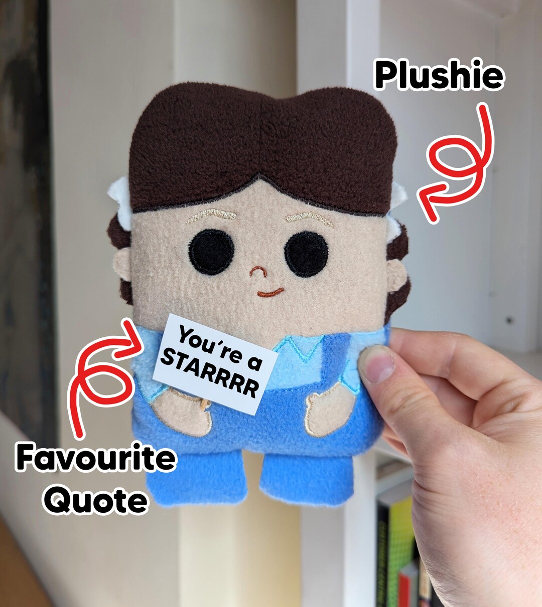 Custom Character Plushie Handmade Plush Figure With Personalised ...